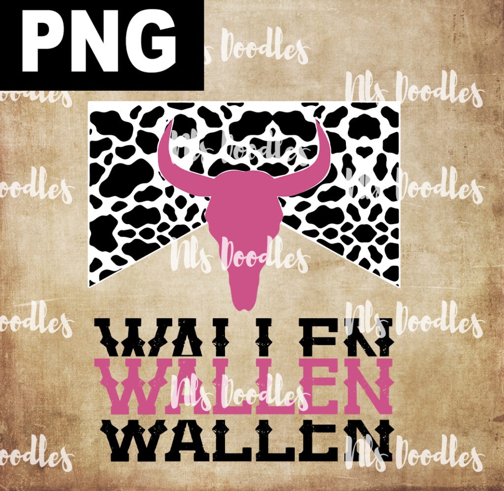 Wallen Pink Cowskull -PNG DIGITAL DOWNLOAD for sublimation or screens ...