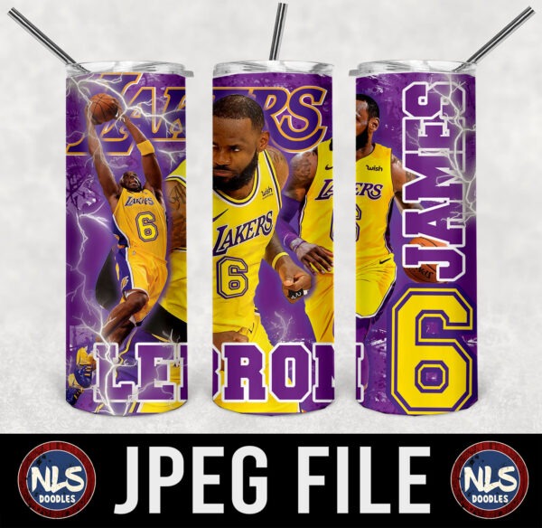 lebron james-20oz tumbler wrap-jpeg- DIGITAL DOWNLOAD for sublimation ...