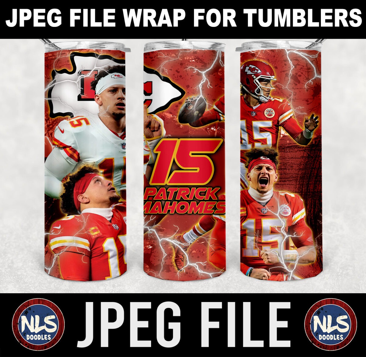 Patrick Mahomes wallpaper-Kansas City Chiefs -PNG File DIGITAL DOWNLOAD ...