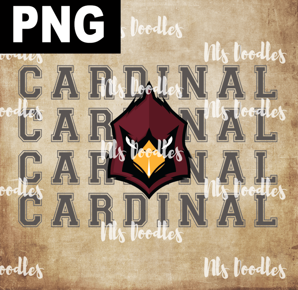 cardinals repeated -PNG DIGITAL DOWNLOAD for sublimation or screens ...