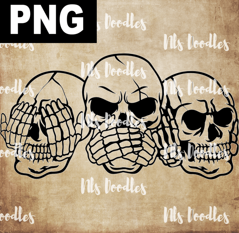 3MONKEY PNG DIGITAL DOWNLOAD for sublimation or screens – Nls doodles