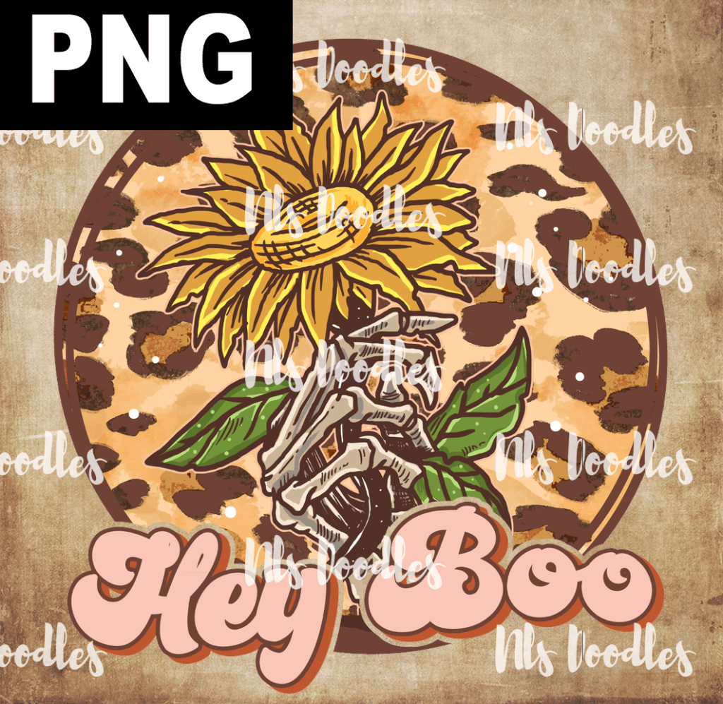 Hey Boo PNG DIGITAL DOWNLOAD for sublimation or screens – Nls doodles