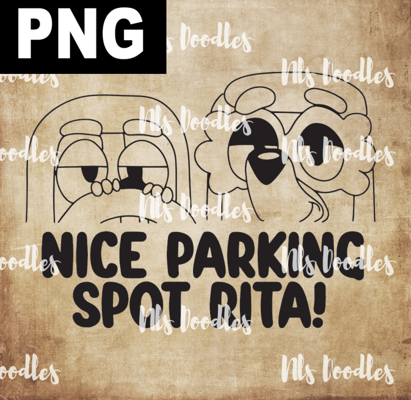 Bluey Inspired Grannies – PNG File design for sublimation and Dtf – Nls doodles