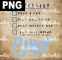 bluey checklist – PNG File design for sublimation and Dtf – Nls doodles